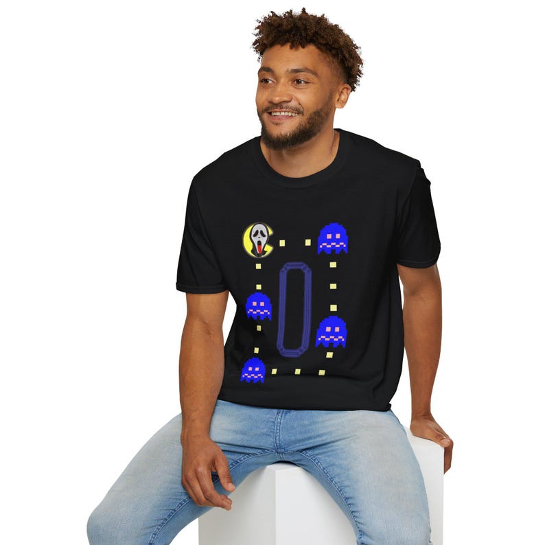 Pac Man Halloween Scream Mask T-shirt - Etsy