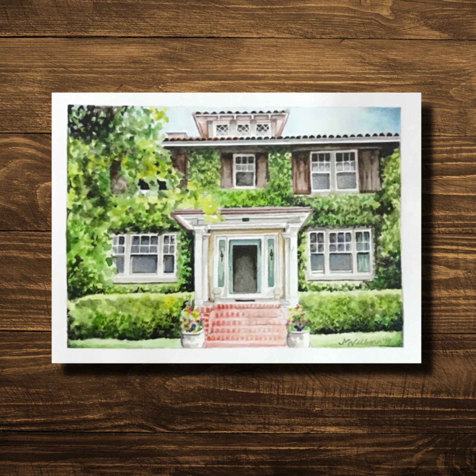 Custom Hand Painted House Portrait - Etsy