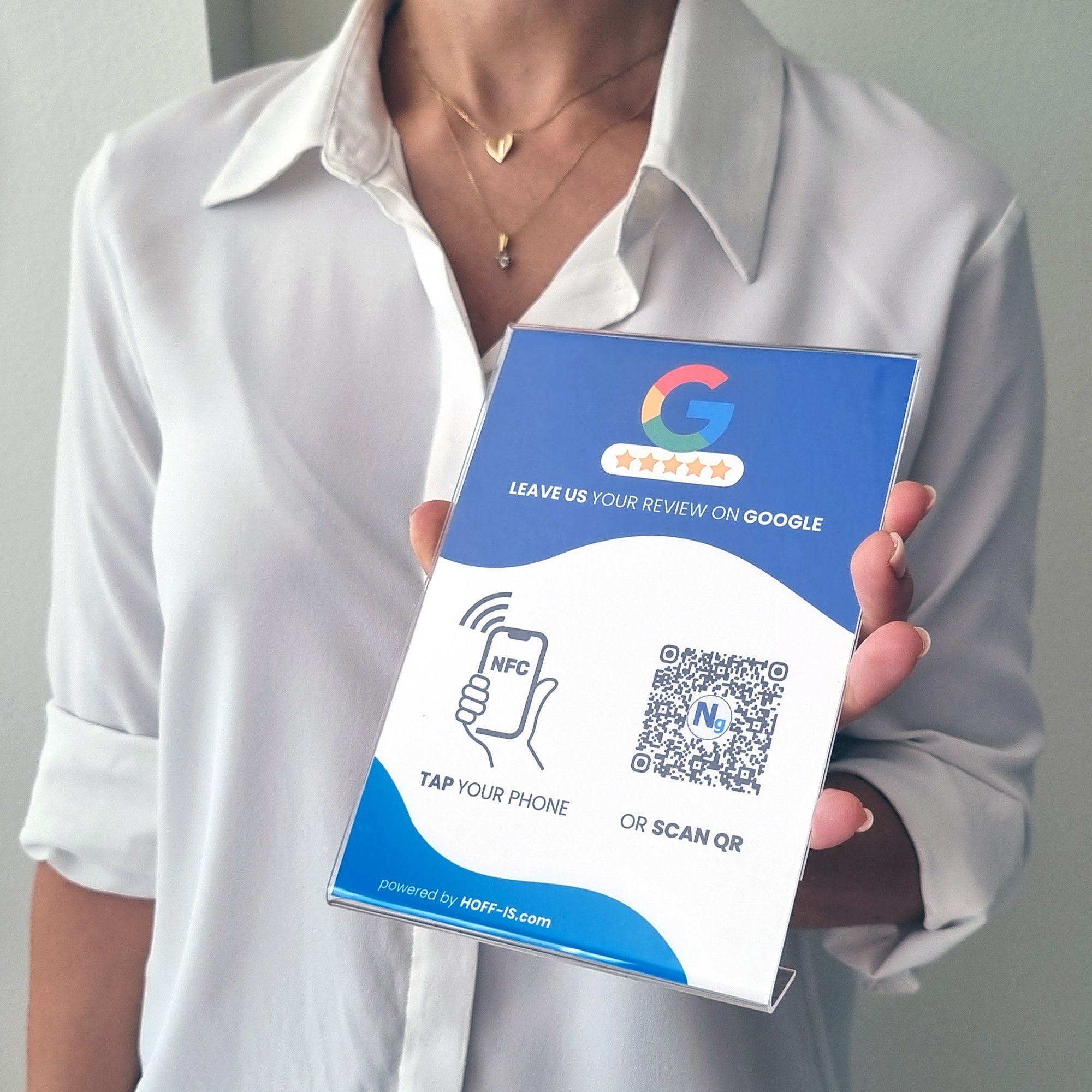 Google Review Sign NFC & QR Code Custom Acrylic Stand - Etsy