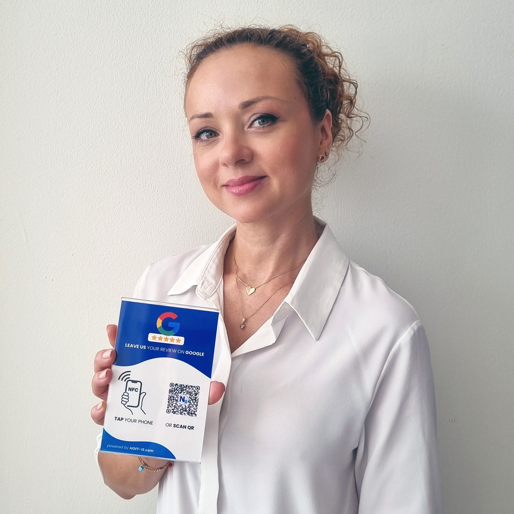 Google Review Sign NFC & QR Code Custom Acrylic Stand - Etsy