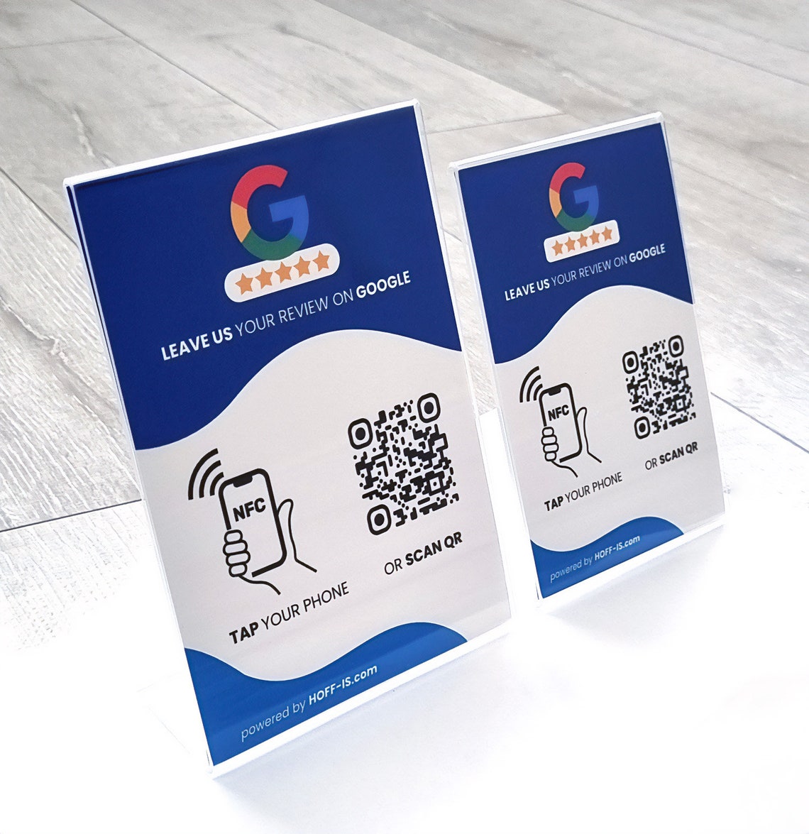Google Review Sign NFC & QR Code Custom Acrylic Stand - Etsy