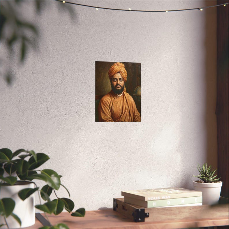 Swami Vivekananda Poster Print /inspirational Spiritual Wall Art ...