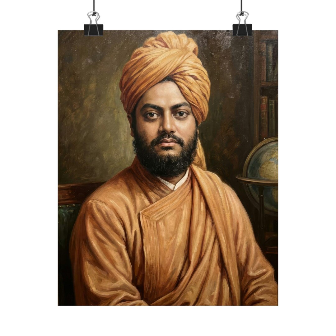 Swami Vivekananda Poster Print /inspirational Spiritual Wall Art ...