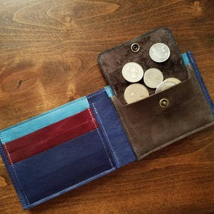 Mens Yellow Wallet, Mens Unique Minimalist Slim Leather Bifold Wallet ...