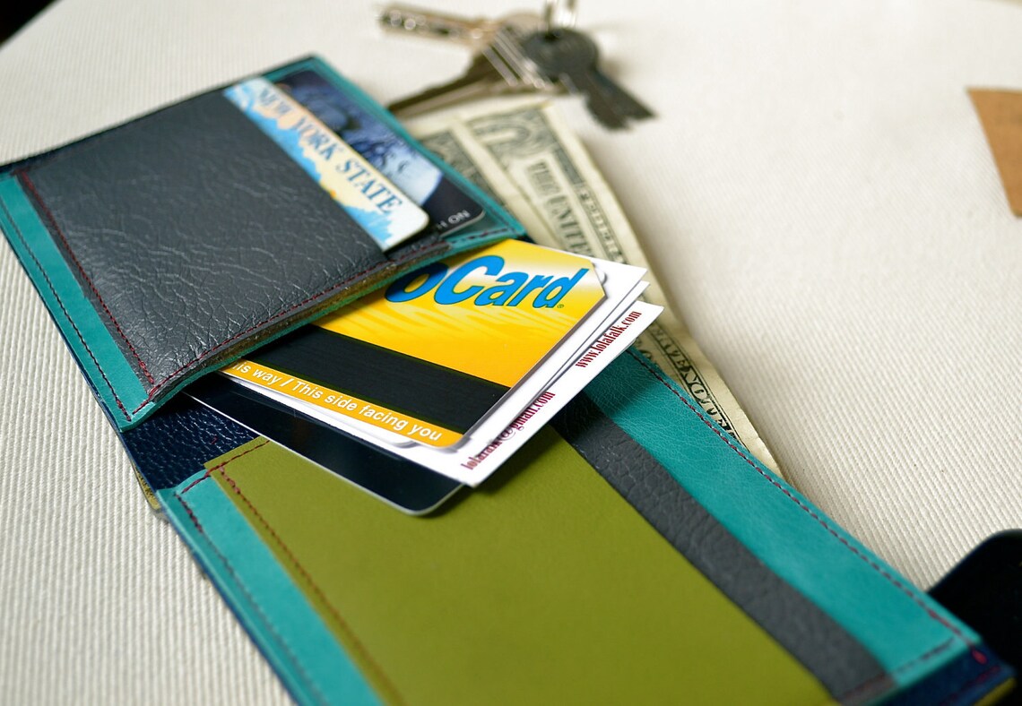 Mens Yellow Wallet Mens Unique Minimalist Slim Leather Bifold - Etsy