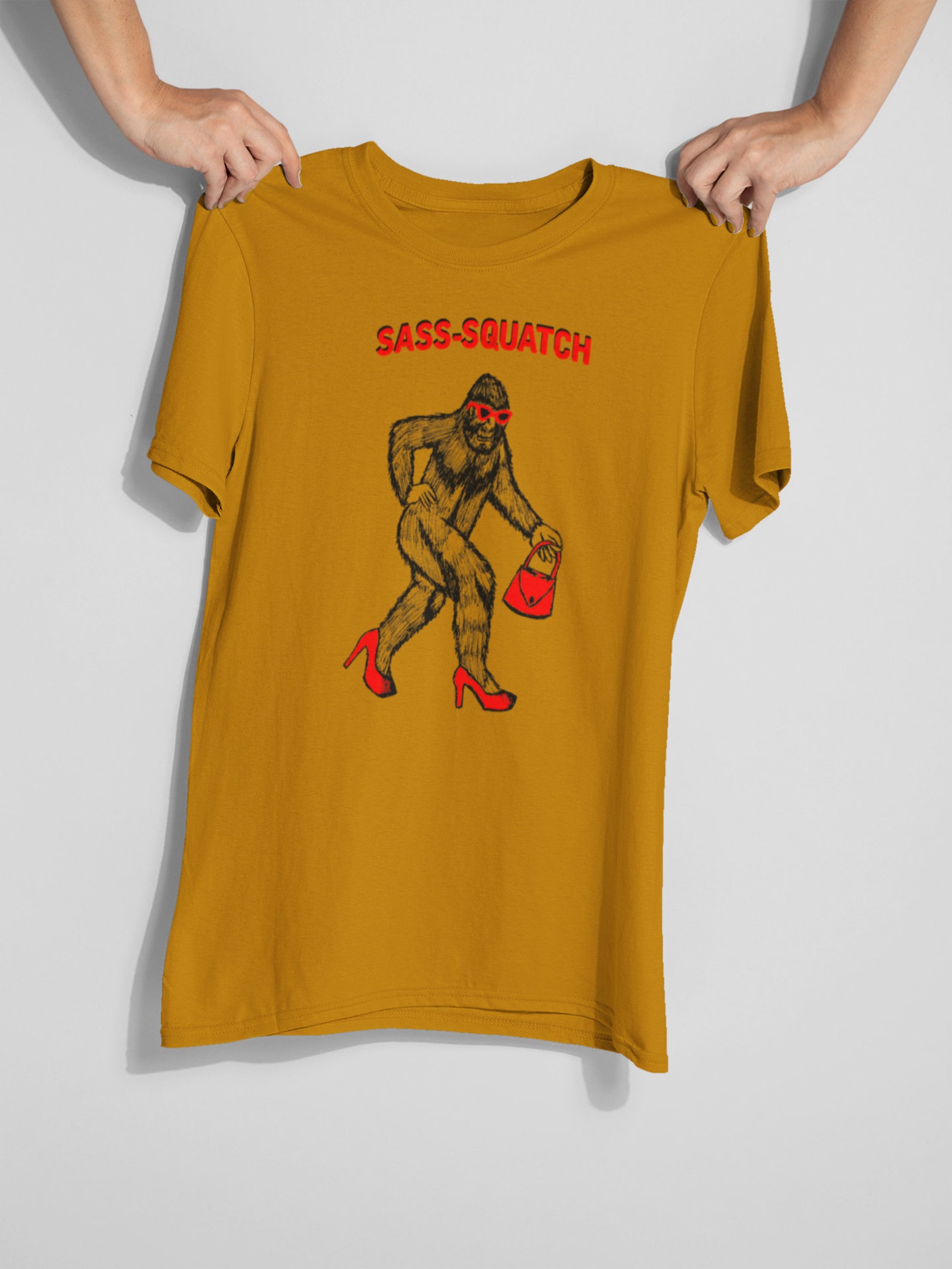 Funny SASS-SQUATCH Sasquatch BELIEVE T-shirt Bigfoot Gift Sass Sassy ...