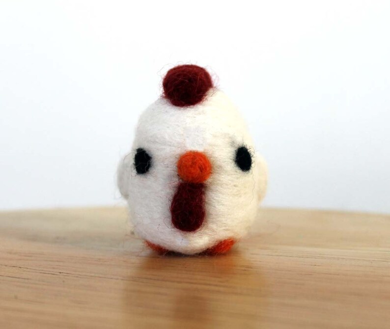 Needle Felted Chicken Hen Figurine Made to Order Cute Felt - Etsy