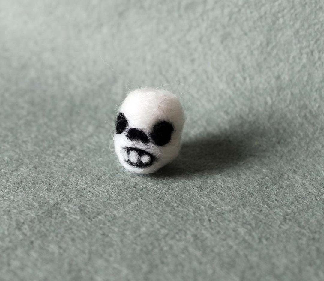 Needle Felted Miniature Skull Soft Sculpture - Made to Order - Felt ...