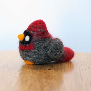 Needle Felted Female Cardinal Bird Soft Sculpture - Made to Order ...