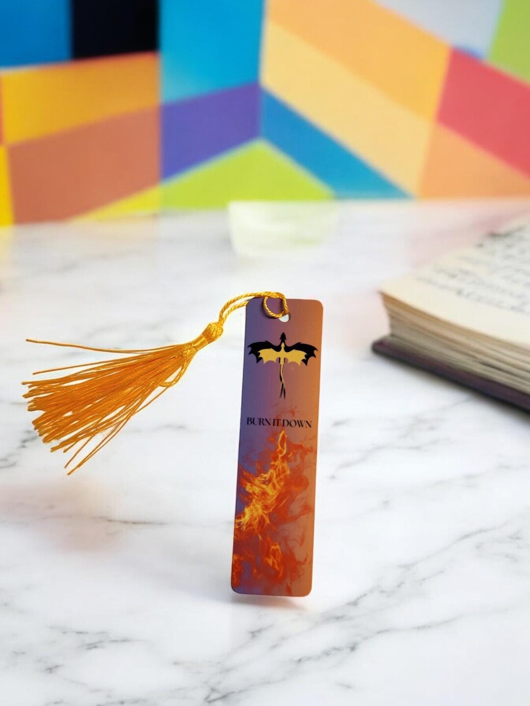 Fourth Wing Bookmark Wing Bookmark Metal Bookmark Fantasy Bookmark Gift ...