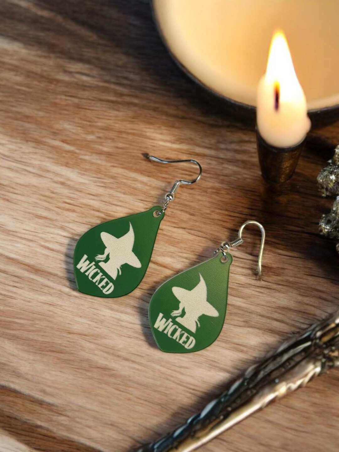 Elphaba Earrings Wicked Earrings Wizard of Oz Earrings Adult Halloween ...