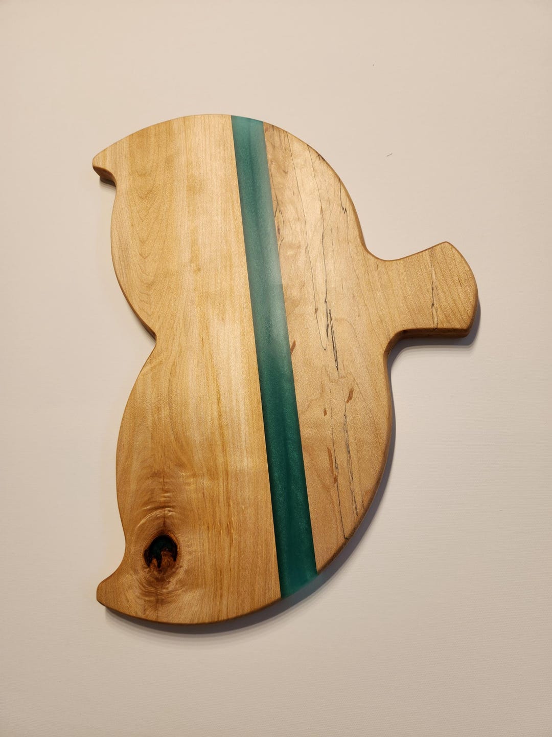 Handmade Whale Tail Serving Tray With Epoxy Inlay - Etsy