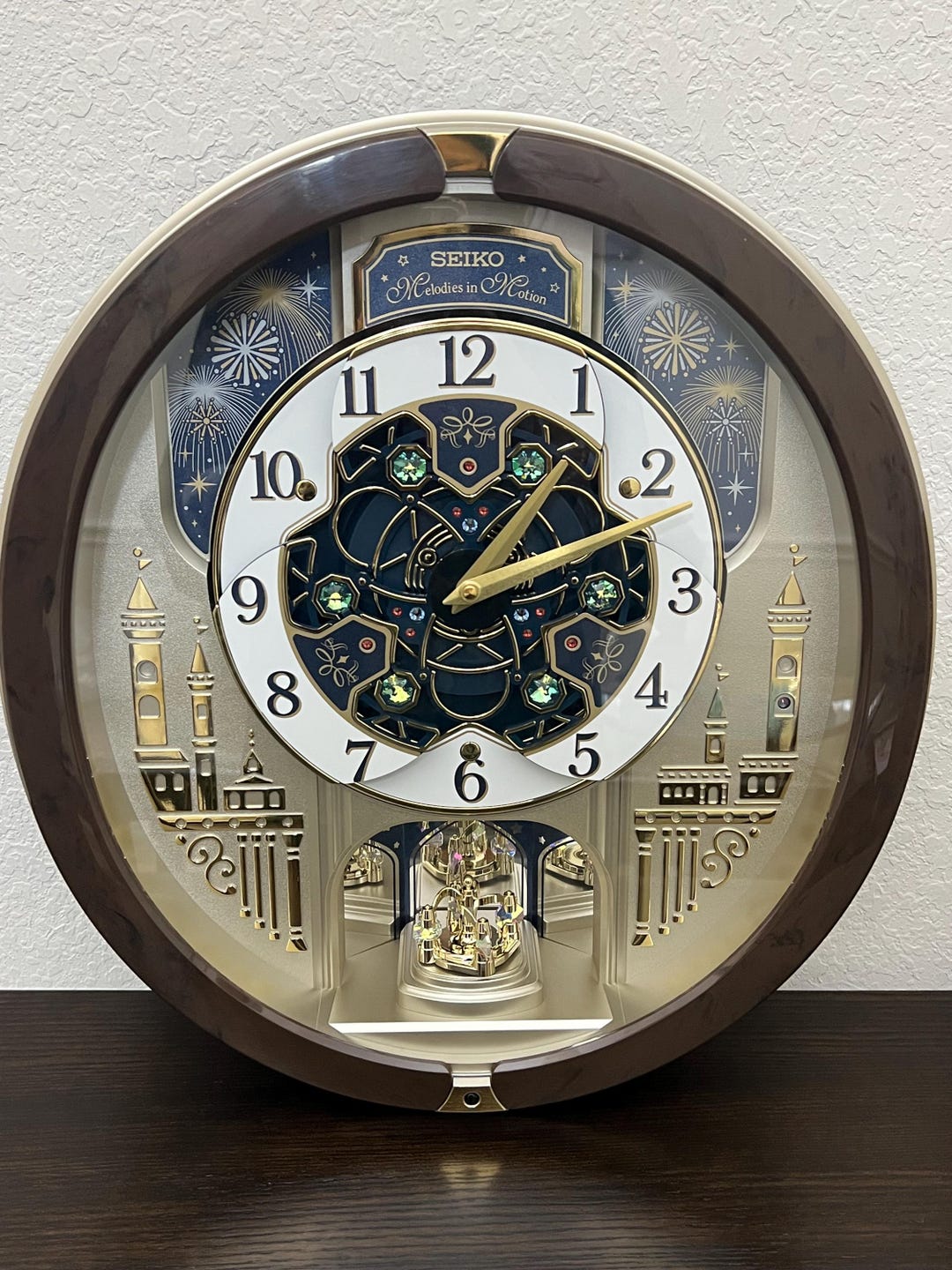 Seiko Wall Clock Plays 45 Melodies Made With 22 Preciosa Crystals - Etsy