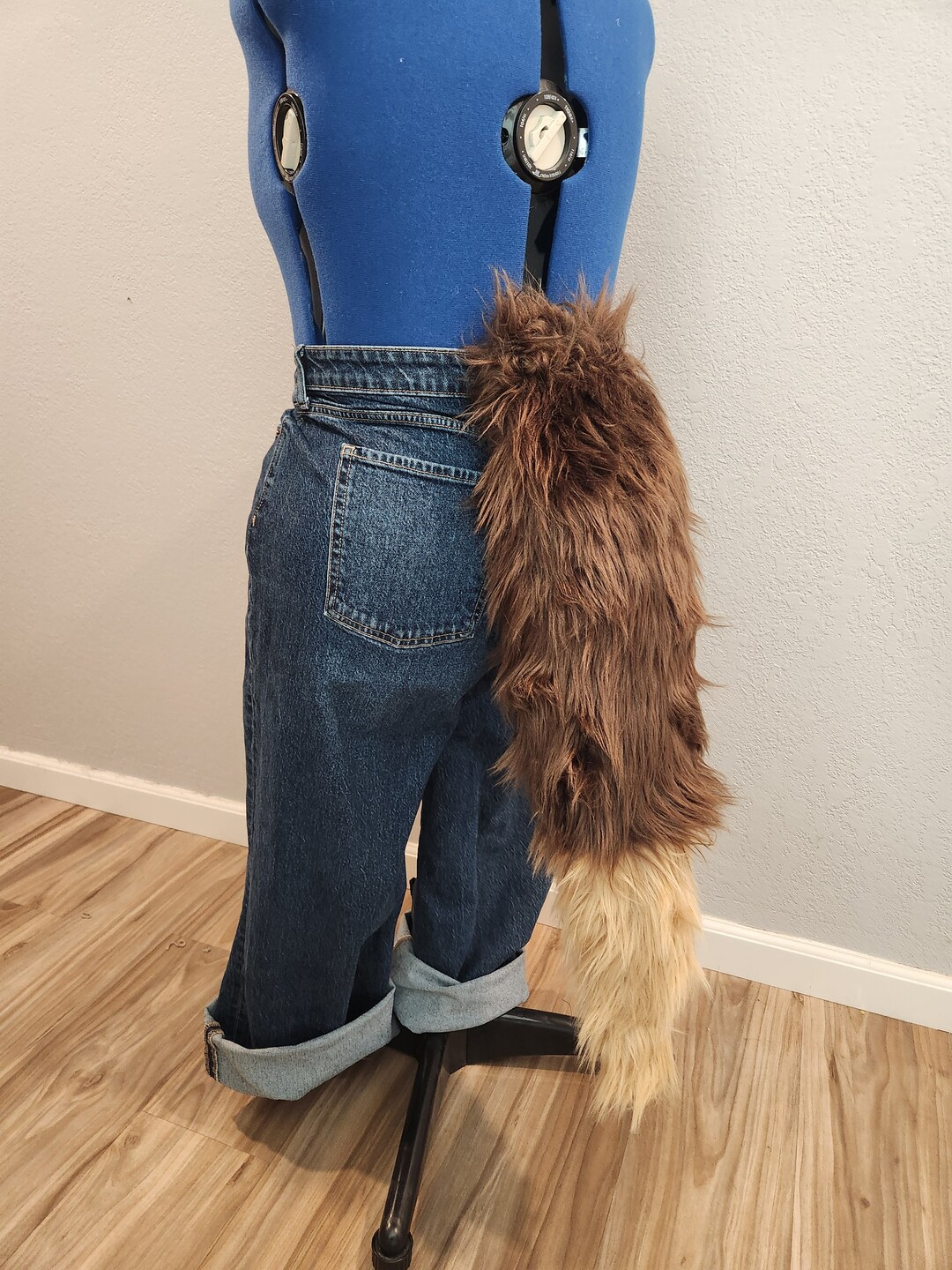Medium Dark Brown Wolf Tail With Light Brown Tip - Etsy