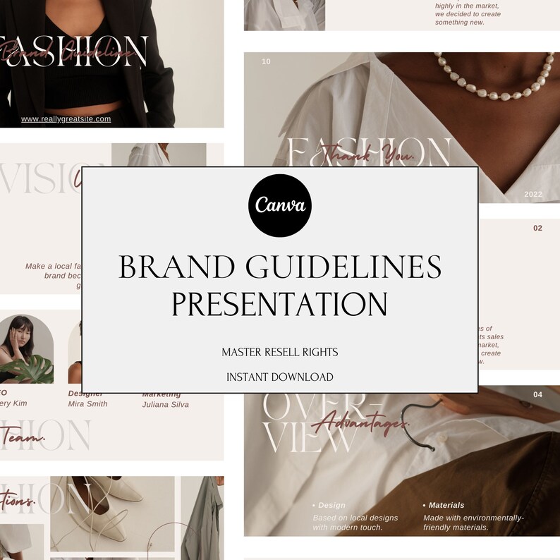Brand Identity Guidelines Template | Canva Brand Guidelines | Brand Style Guide | Master Resell ...