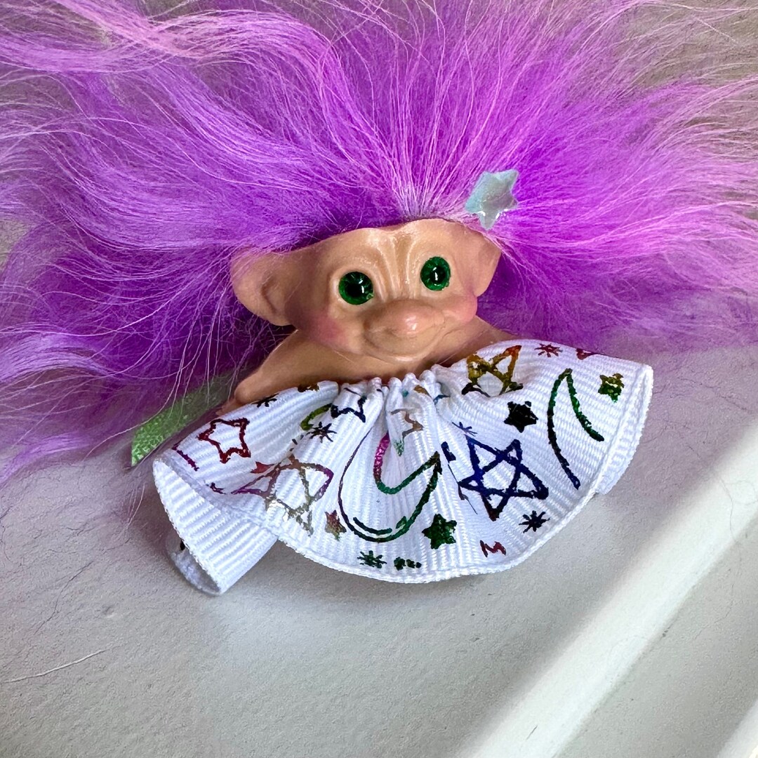 Ooak Vintage 1964 S.H.E. Troll Doll Pencil Topper - “starla” - 1.5 ...