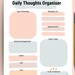 Instant Daily Thoughts Planner Printable PDF for Day Organization - Etsy