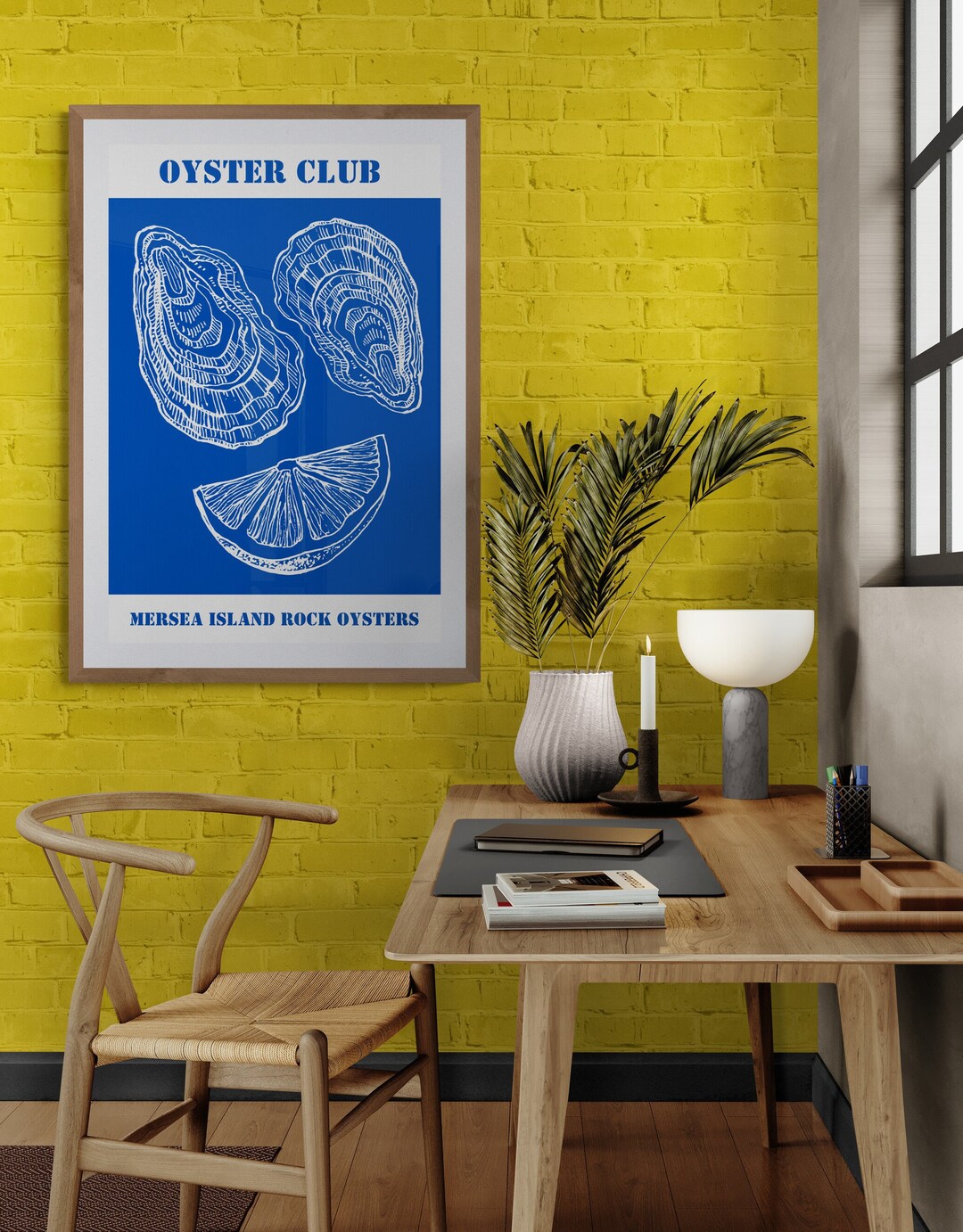 Oyster Poster | Oyster Wall Art | Oyster Illustration | Seafood Poster ...