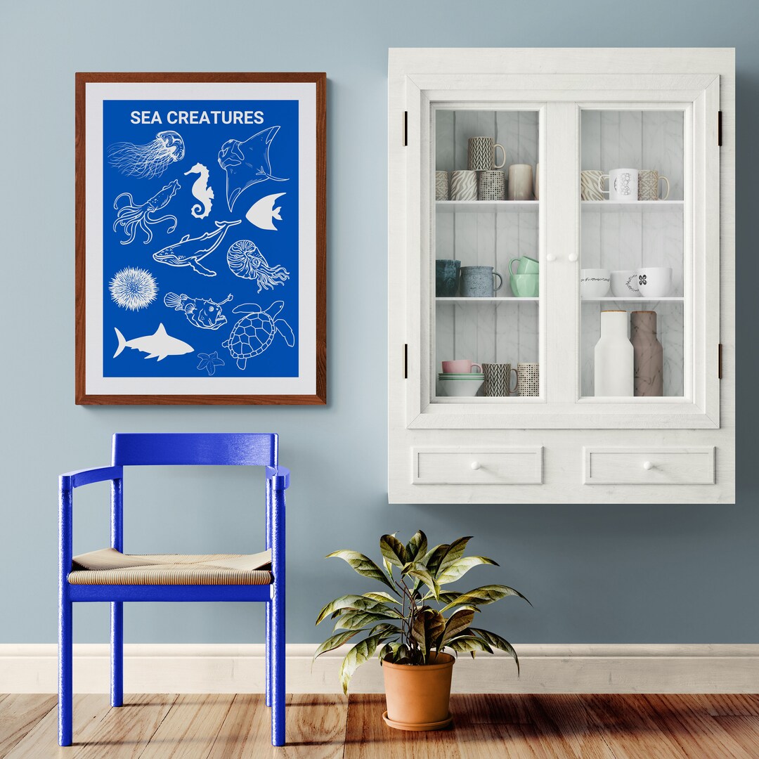 Deep Sea Creatures Sea Creatures Sea Animals Poster Under the Sea ...