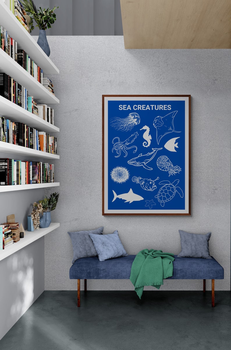 Deep Sea Creatures Sea Creatures Sea Animals Poster Under the Sea ...