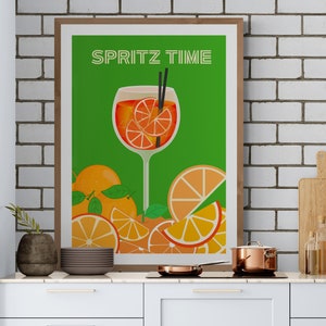 Aperol Spritz Poster: Orange Cocktail Print (digital Download) - Etsy