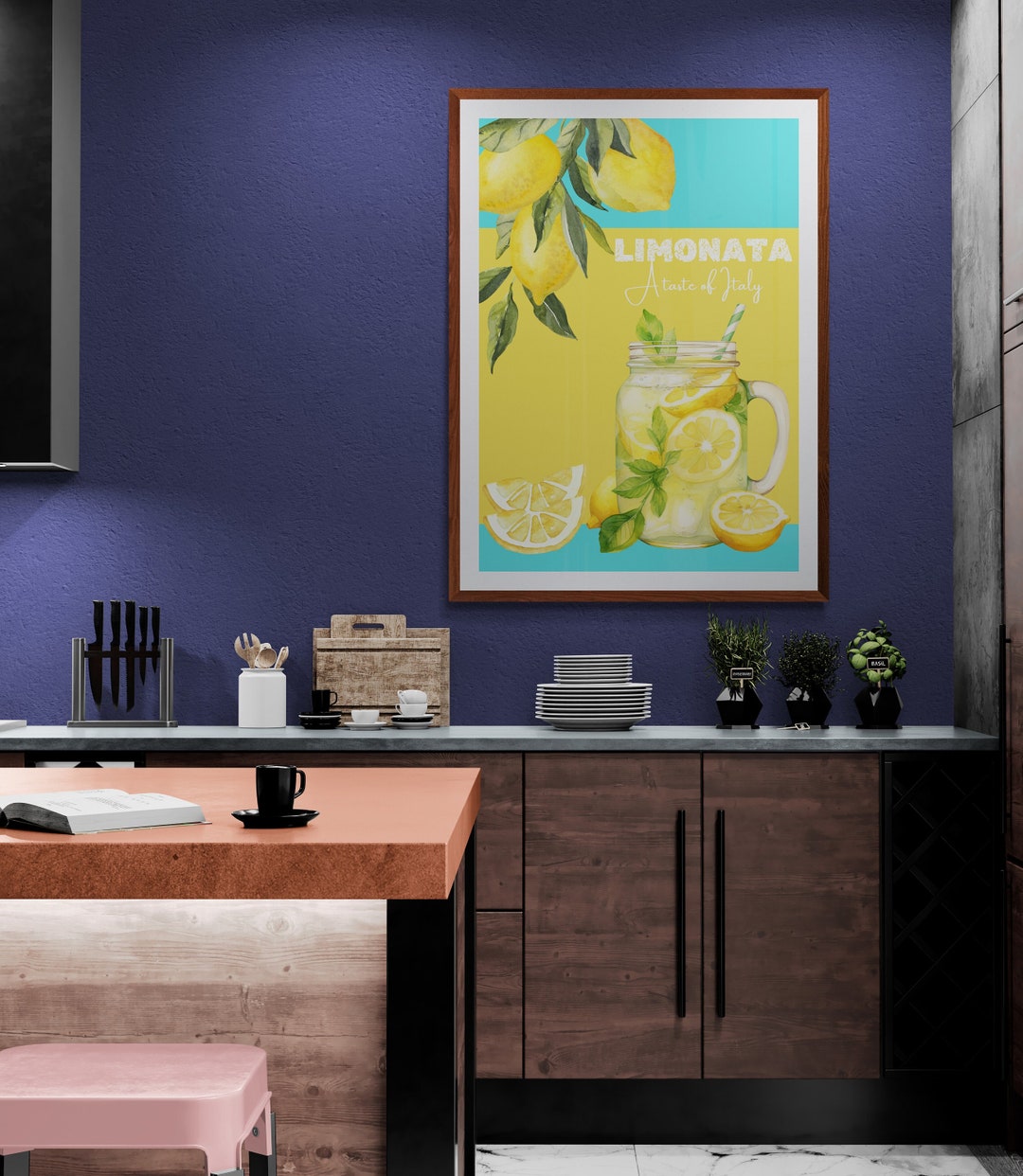 Lemonade Poster Lemons Wall Art Citrus Fruit Poster Citron Poster ...