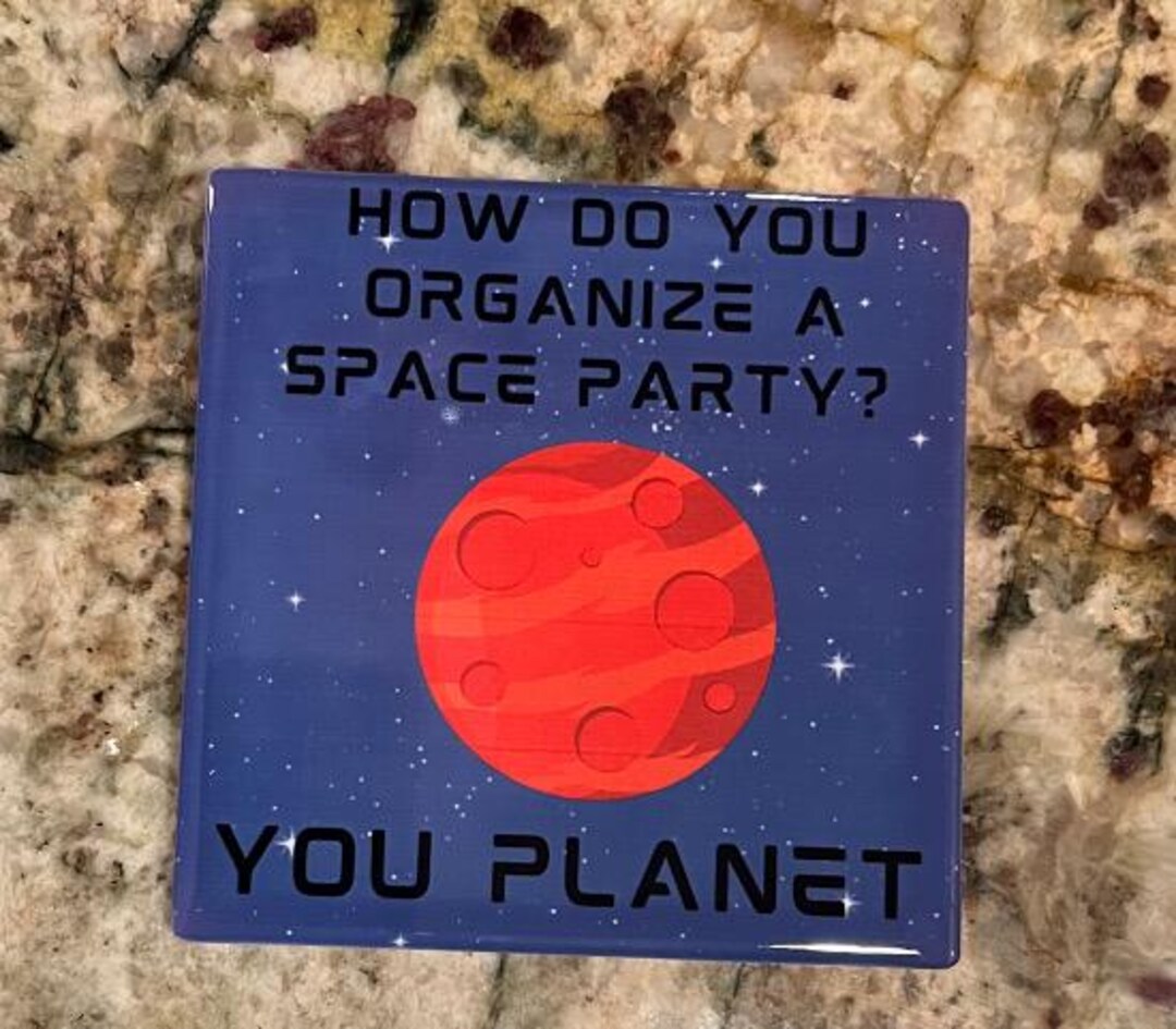 Planet Dad Joke Coaster - Etsy
