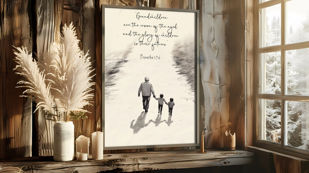 Grandchildren Wall Art Printable - Inspirational Digital Art for ...