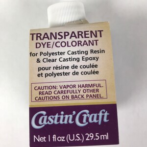 Yellow Transparent 29ml Dye Colorant Resin Epoxy Tint Castin' Craft - Etsy
