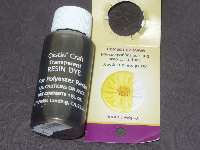 Yellow Transparent 29ml Dye Colorant Resin Epoxy Tint | Etsy