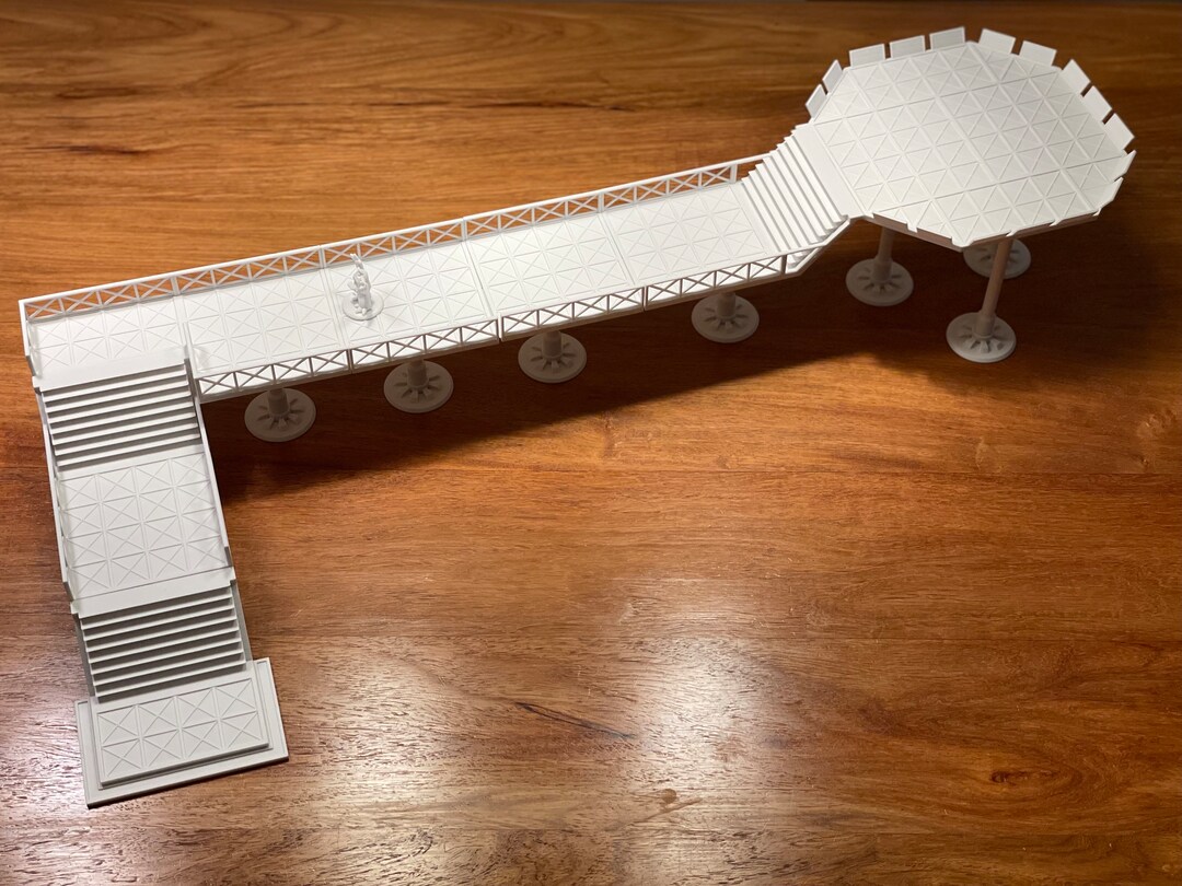 Elevated Walkway and Landing Pad Modular Terrain for 30mm and 32mm Sci ...