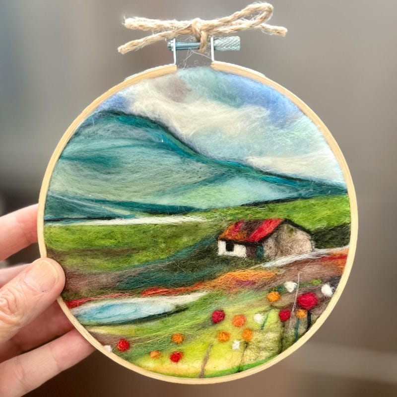 Felted Landscape - Etsy