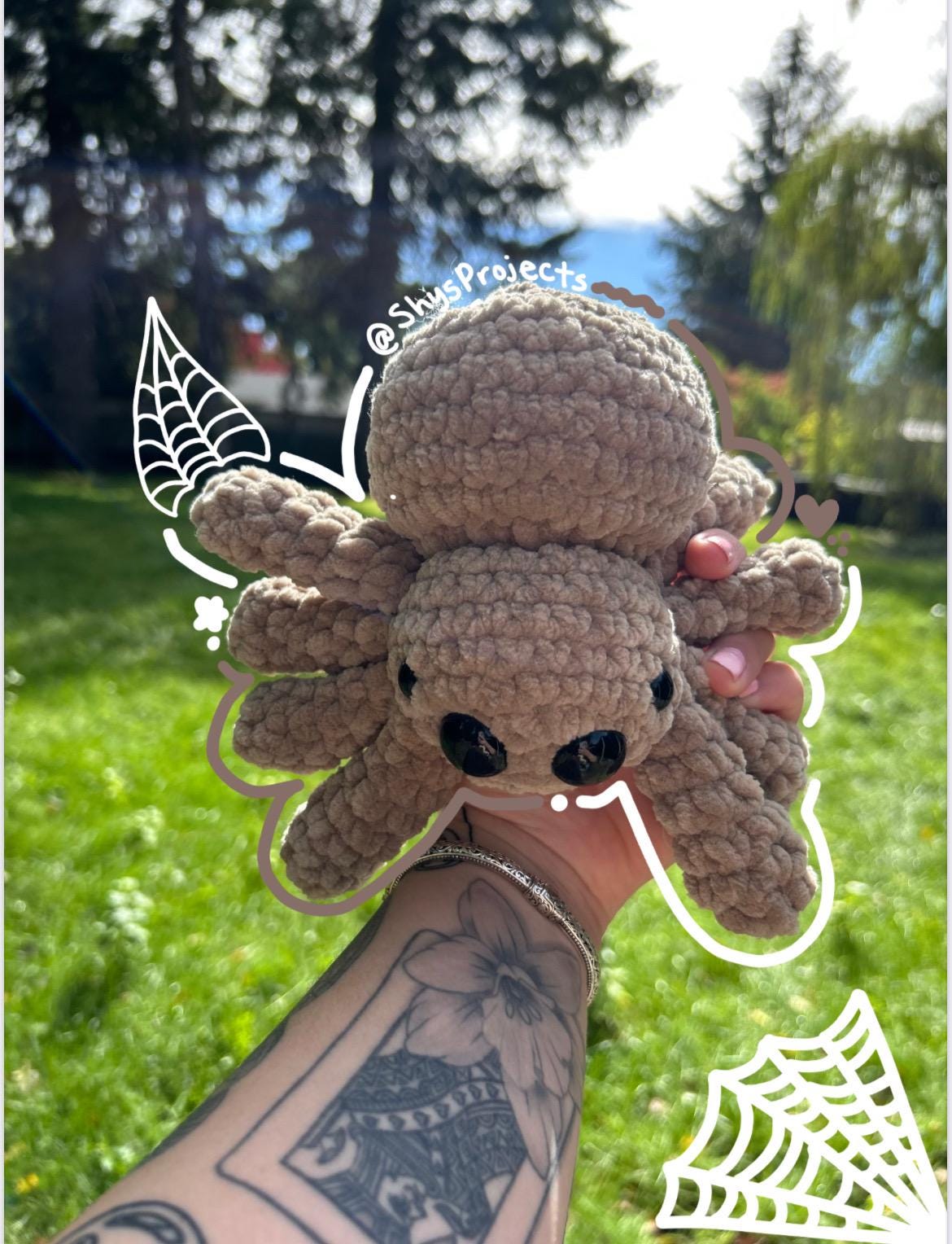 Crotcheted Spider Plushie - Etsy