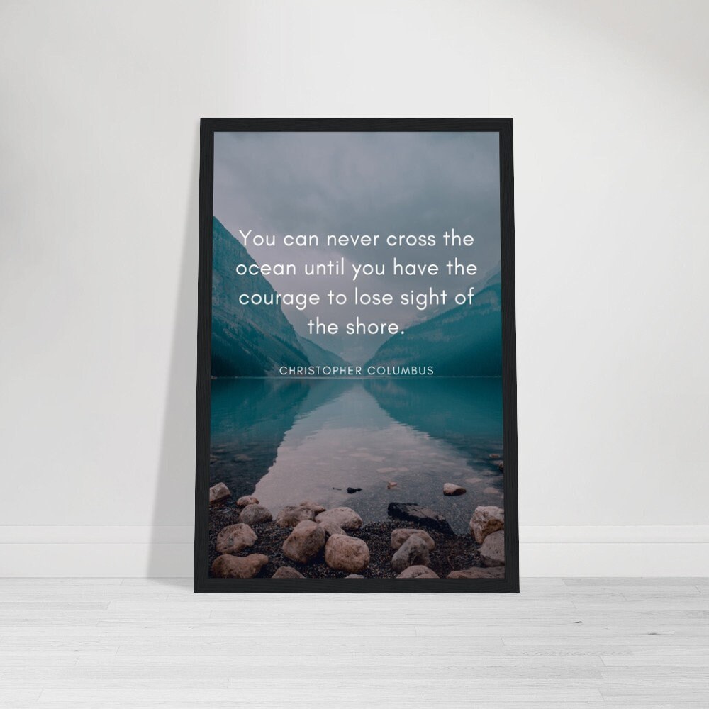 Courage Motivational Poster Motivational Quote 12 X 18 Framed - Etsy