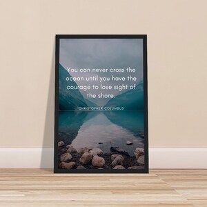 Courage Motivational Poster Motivational Quote 12 X 18 Framed - Etsy