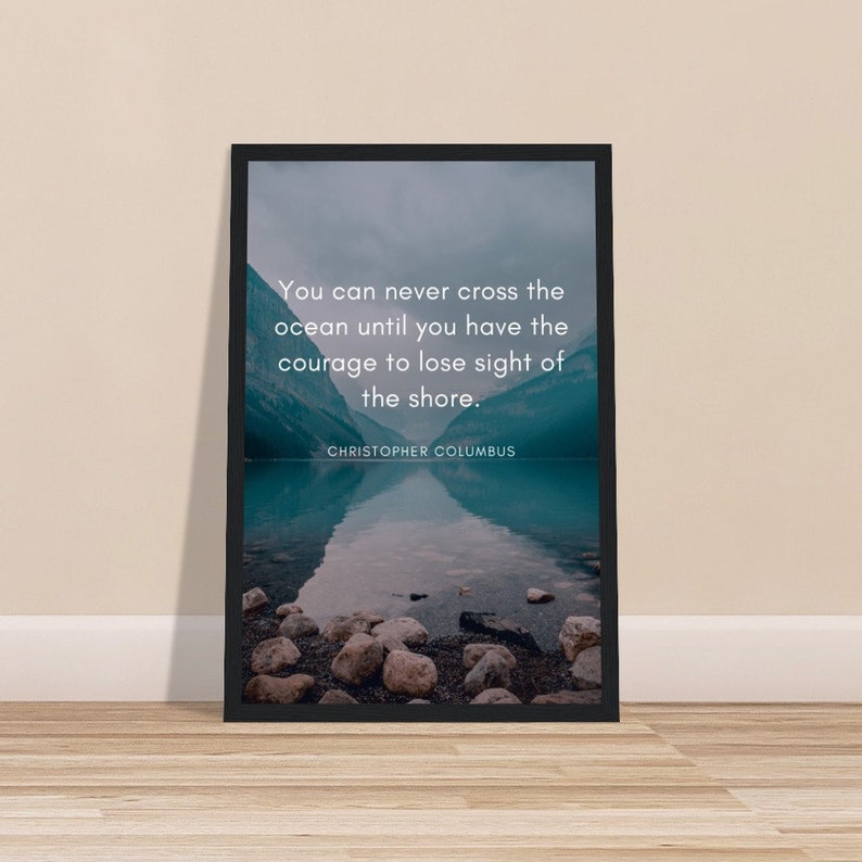 Courage Motivational Poster Motivational Quote 12 X 18 Framed - Etsy