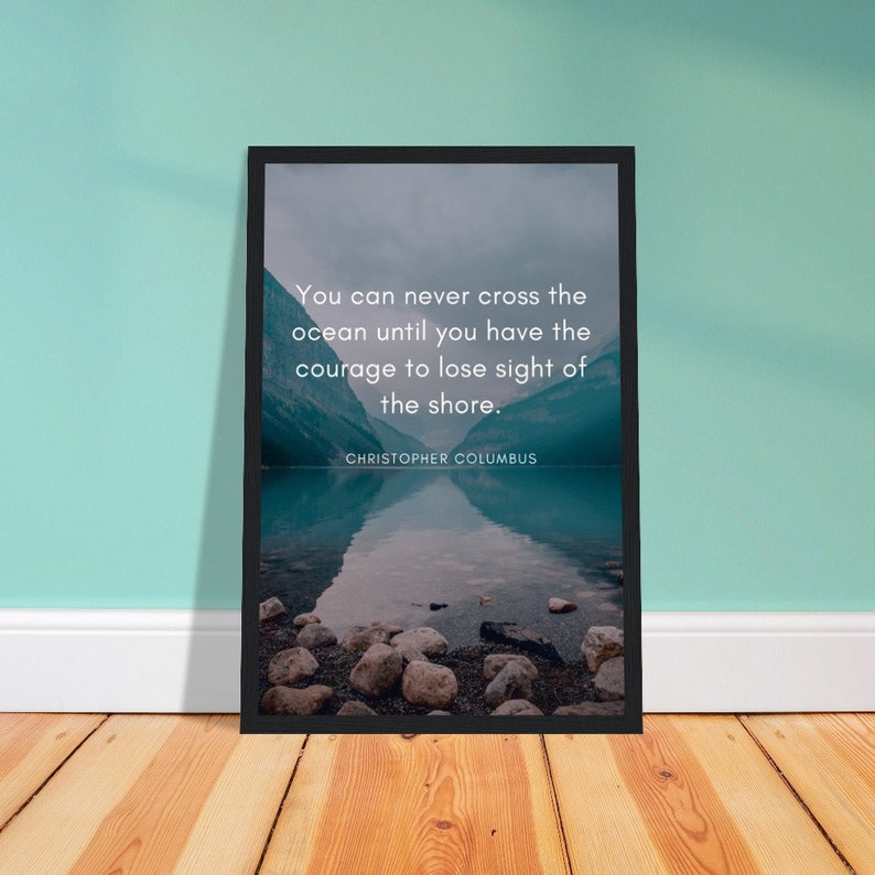 Courage Motivational Poster Motivational Quote 12 X 18 Framed - Etsy