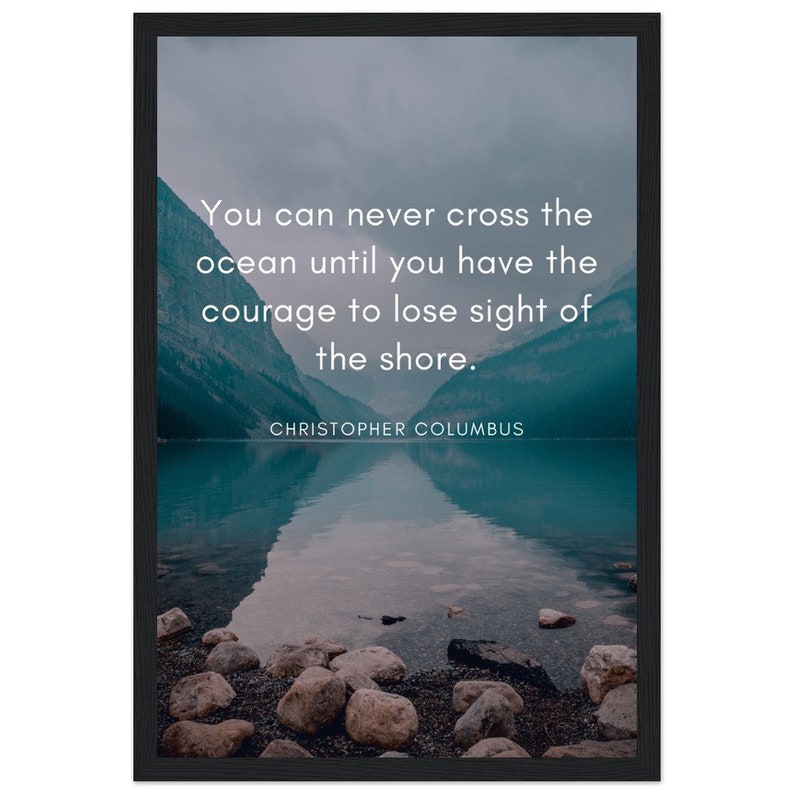 Courage Motivational Poster Motivational Quote 12 X 18 Framed - Etsy