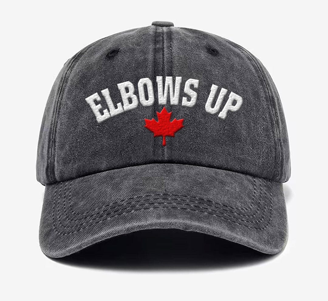 Elbows up Canada Not 51 Embroidered Hat, Canadian Pride Dad Anti Trump ...