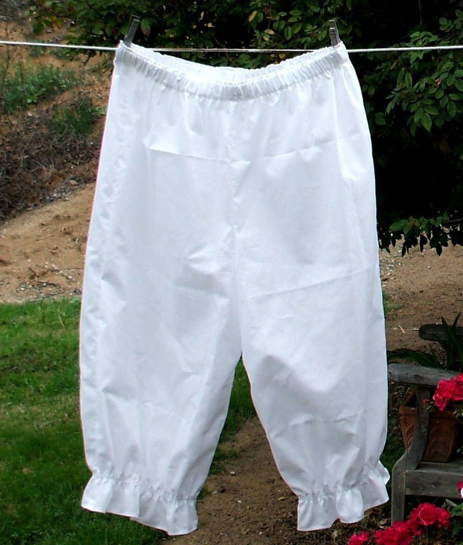 Ready Now Girls Large WHITE Cotton Basic Bloomers - Etsy