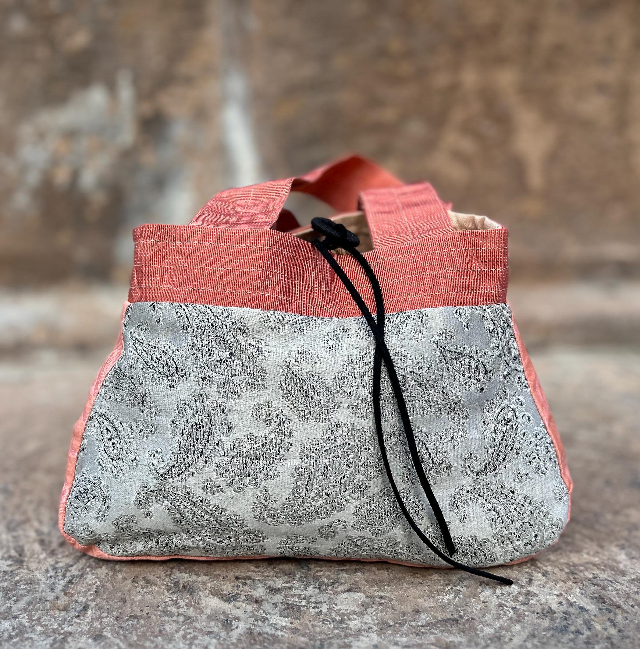 One-of-a-kind Purse, Two Handle Bag, Vintage Japanese Obi Purse, Gift ...