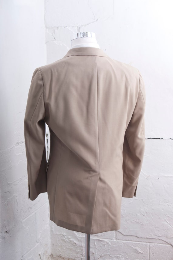 Men's 48 Suit / Vintage Blazer and Trousers / Khaki /… - Gem