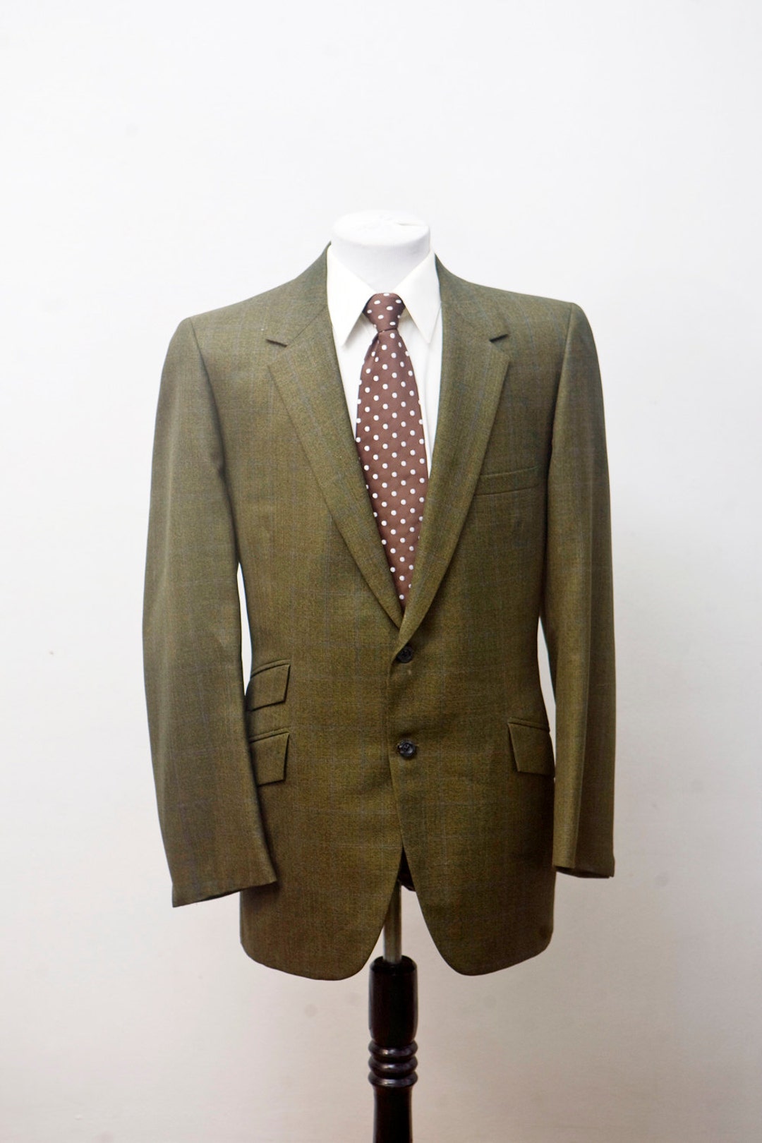 Men's Blazer / Vintage Green Jacket by Kuppenheimer / Size 44 Large - Etsy