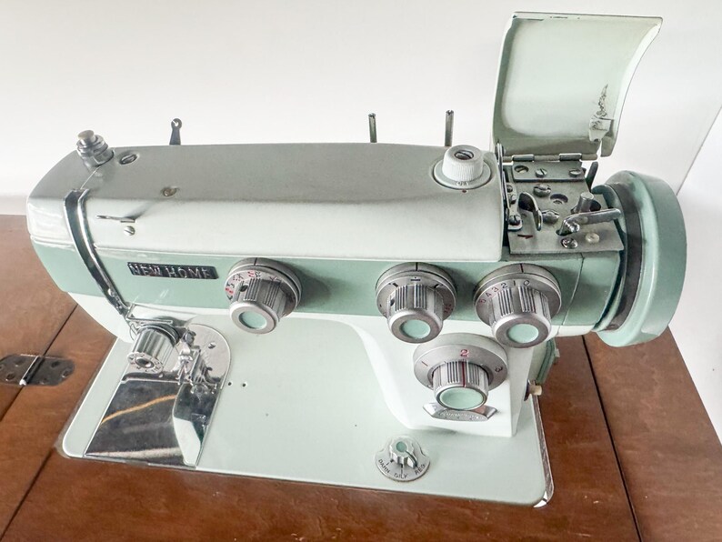 Vintage New Home 701 Sewing Machine With Sewing Table and Foot Pedal - Etsy