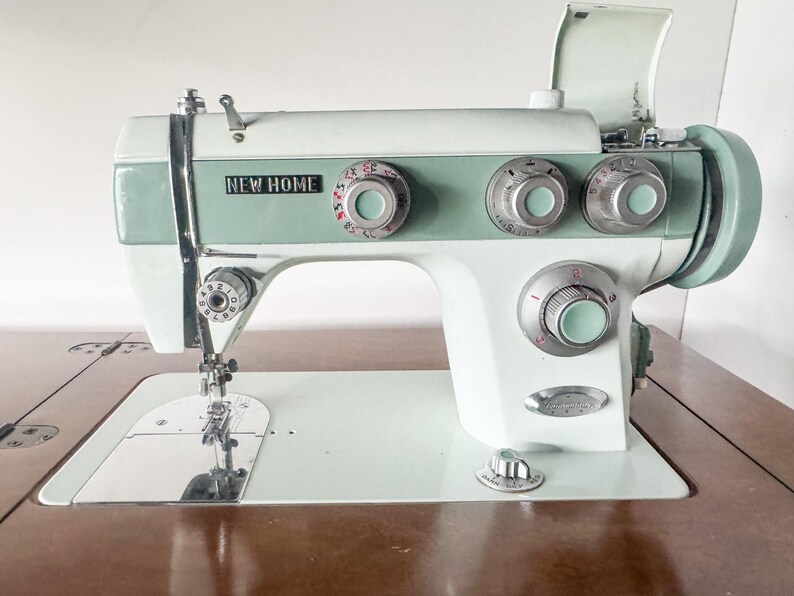 Vintage New Home 701 Sewing Machine With Sewing Table and Foot Pedal - Etsy