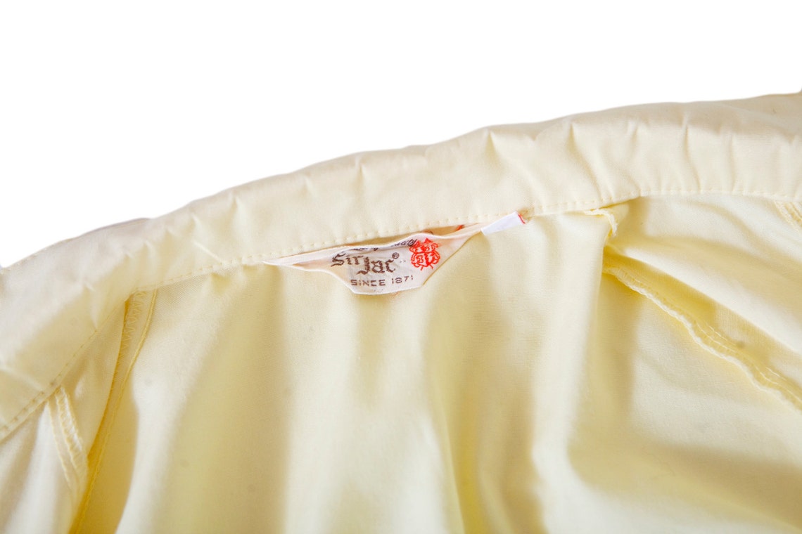 Men's Coat / Vintage Yellow Spring Jacket by Sir Jack / | Etsy