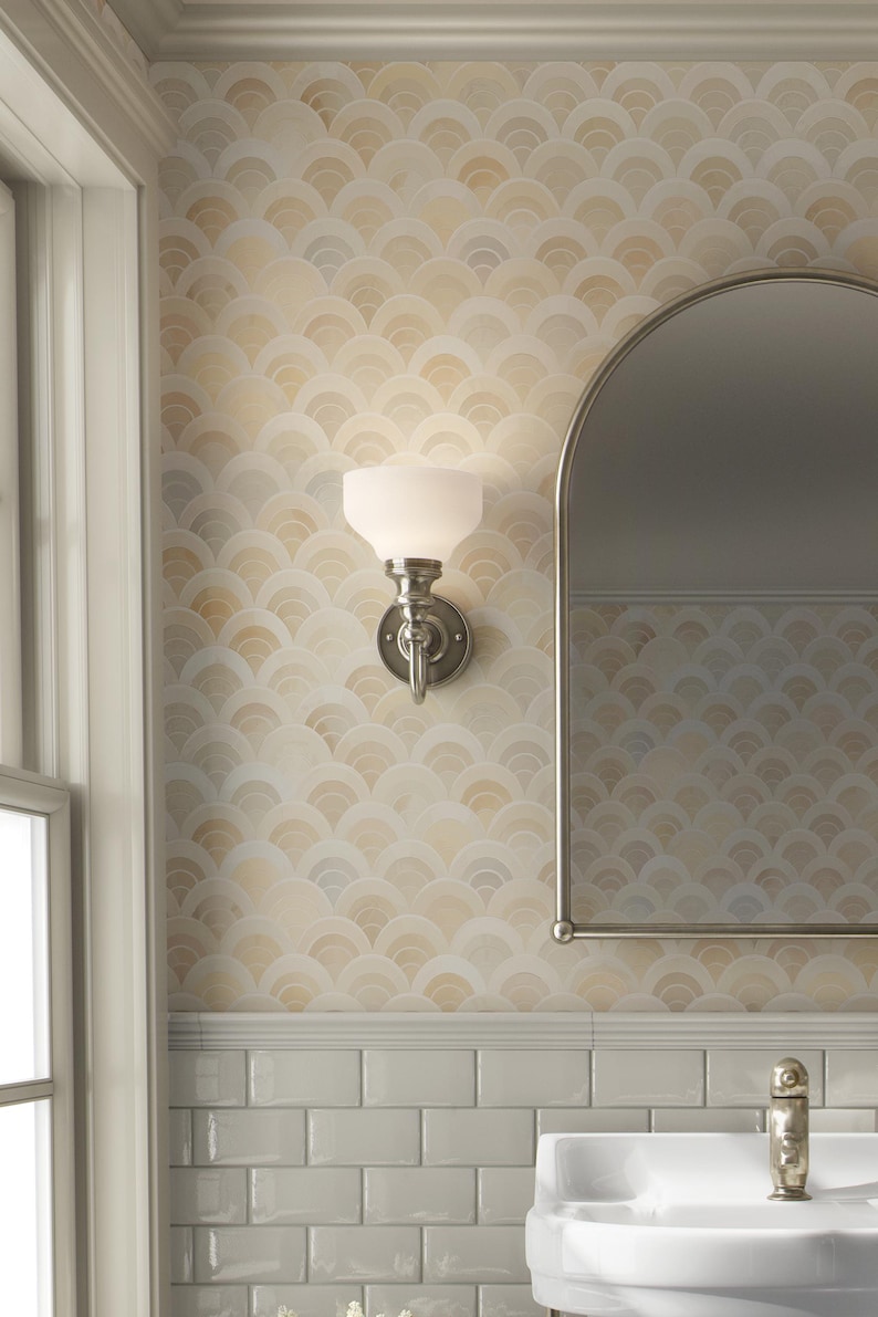 Art Deco Wallpaper: Midnight Blue Stone (removable Peel and Stick or ...