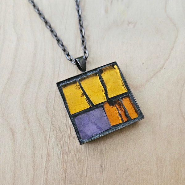 Orange Glass Squares - Etsy