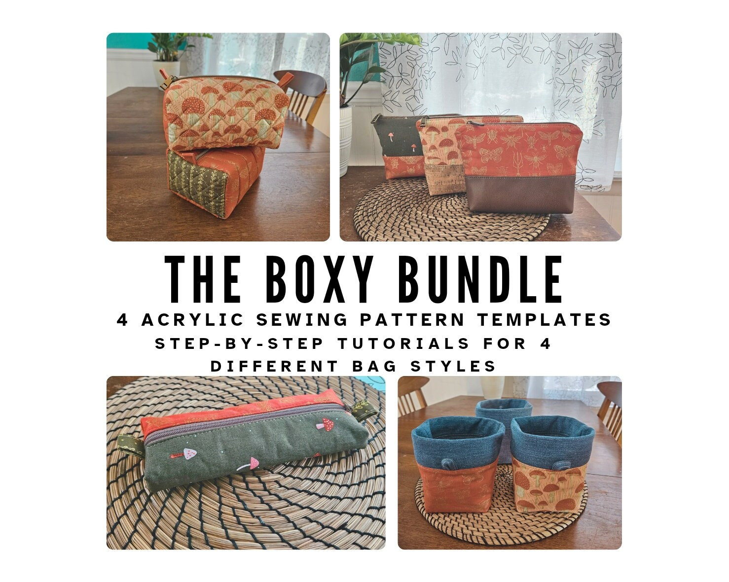 Modular Acrylic Sewing Template Bundle, Acrylic Pattern Set With ...