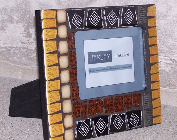 Tribal Mosaic Picture Frame 4x6 - Etsy